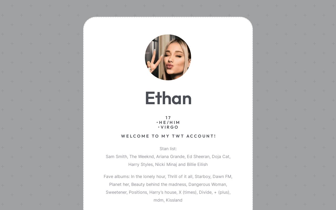 Sam Smith + The Weeknd + Ariana Grande Stan twt account